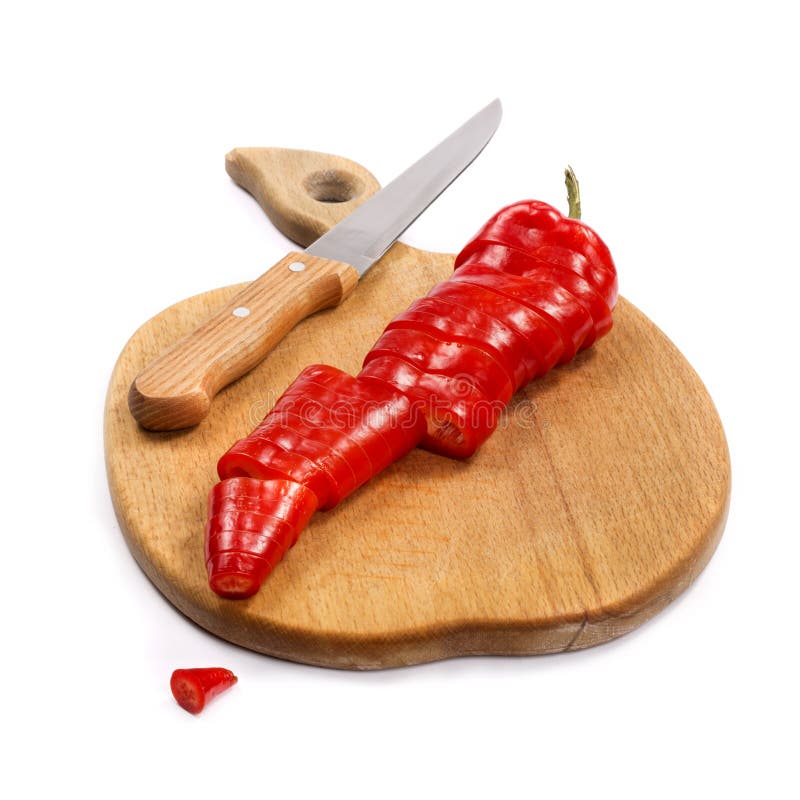Sliced red bell pepper stock image. Image of slice, cutting - 81685847