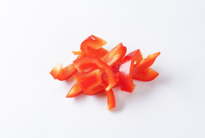 Sliced red bell pepper stock photo. Image of snack, slices - 49104728