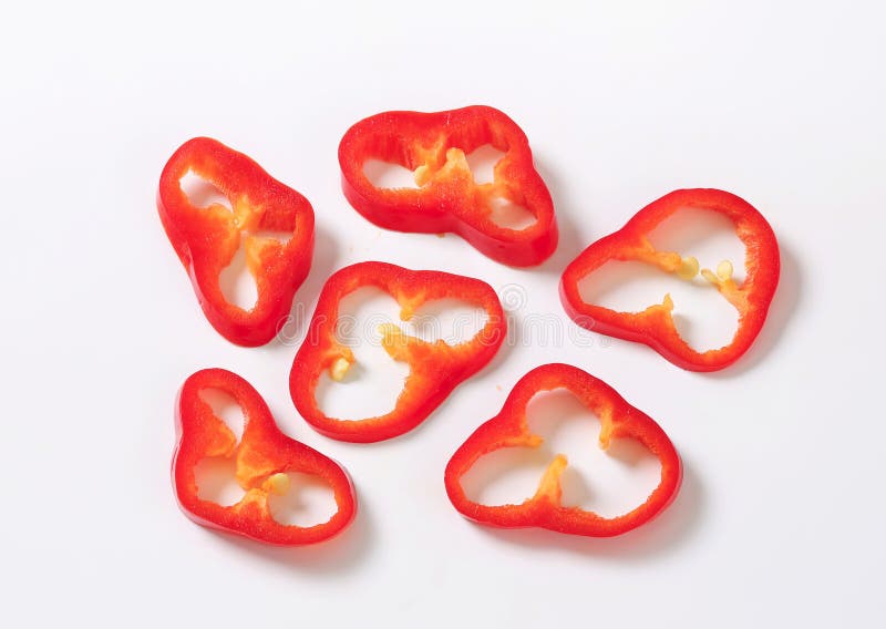 Sliced red pepper stock photo. Image of slices, vegetarian - 22983700