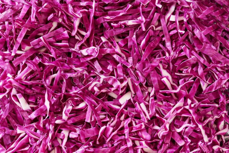 Sliced Red Cabbage Details Close Up. Red Cabbage Pattern Closeup Stock ...