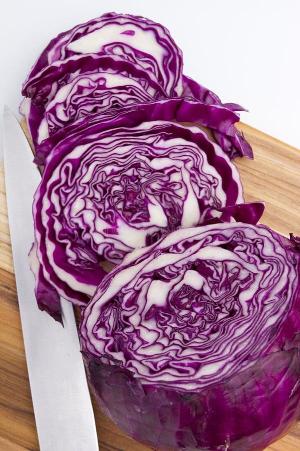 Sliced red cabbage stock image. Image of salad, healthy - 53574555