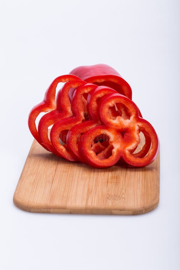 Sliced red peppe stock photo. Image of fresh, ingredient - 46726524