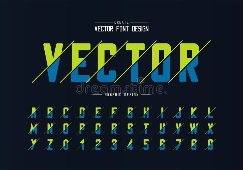 Sliced Round Font and Alphabet Vector, Typeface and Letter Number ...