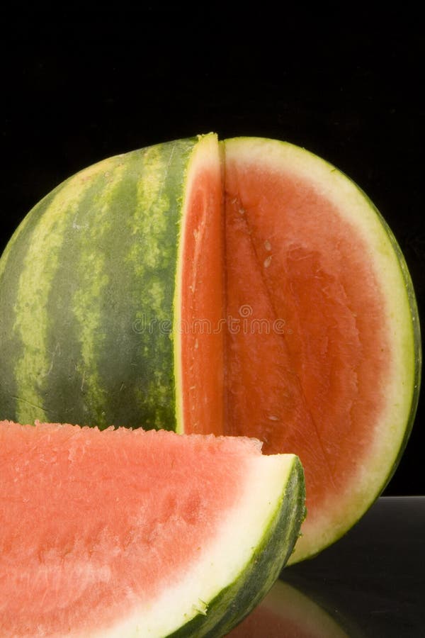 Sliced Round Watermelon stock photo. Image of citrullus - 5515254