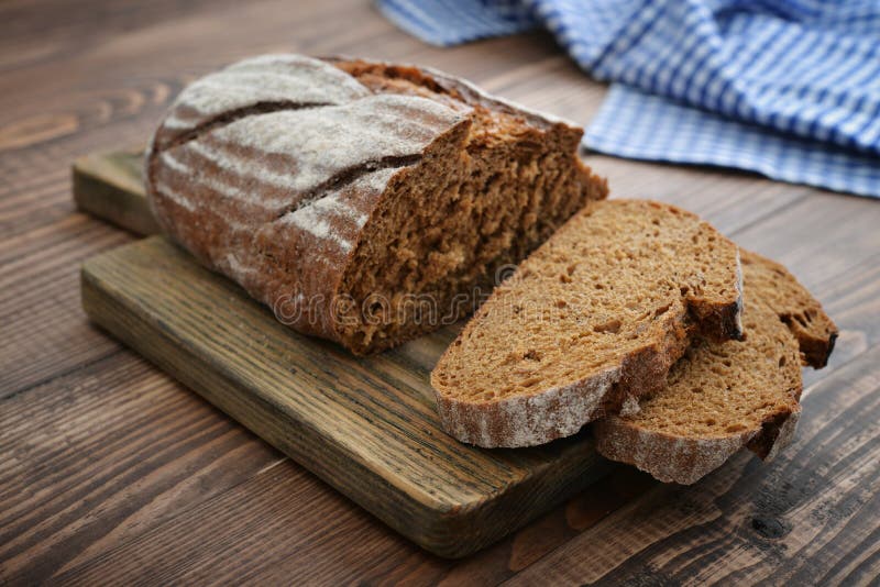 Sliced rye bread stock image. Image of barley, knife - 74934885