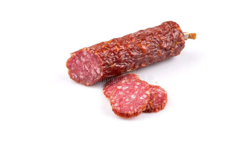 Sliced salami stock photo. Image of salami, italian - 273967678