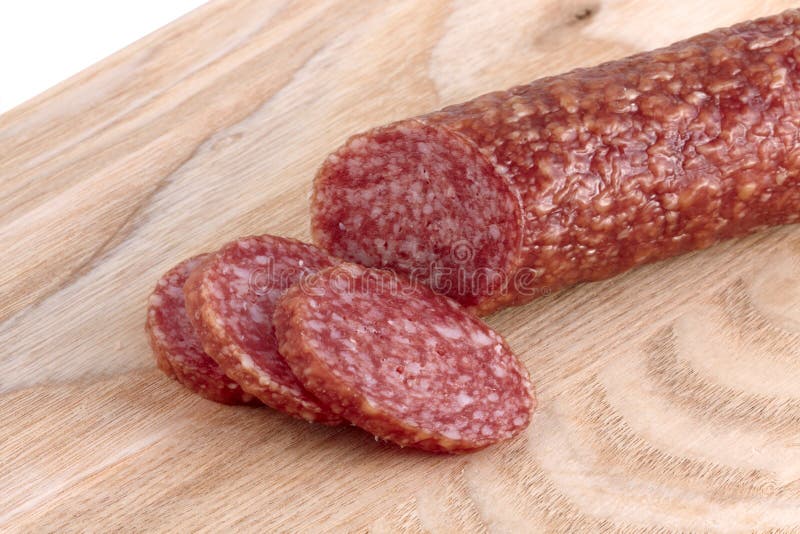 Sliced sausage stock photo. Image of ingredient, thin - 10555680