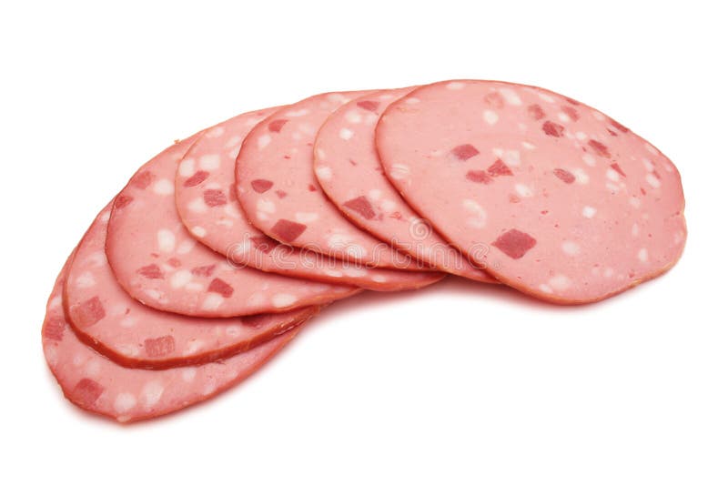 Sliced sausage. stock image. Image of freshness, dieting - 8085587