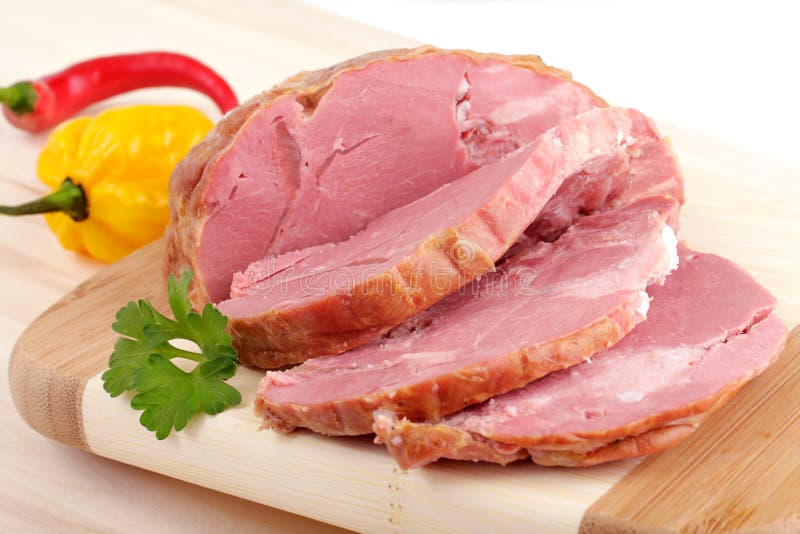 Sliced smoked meat stock photo. Image of lamb, meat, pepper - 15861356