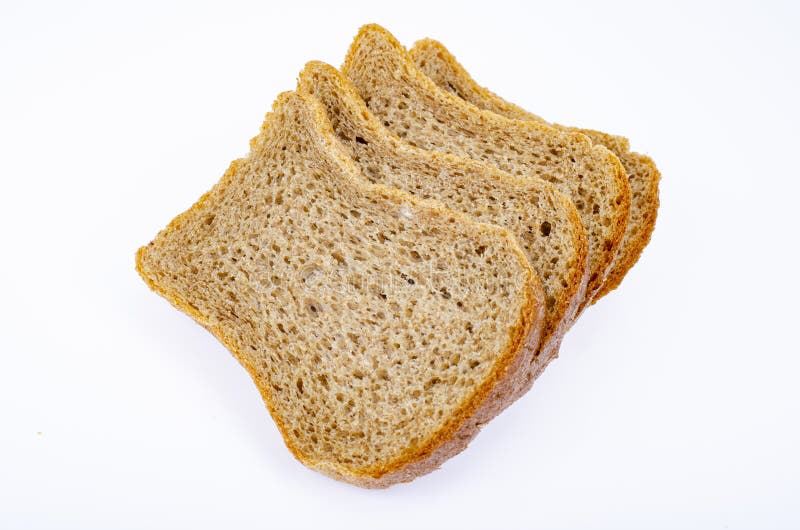 Sliced Square Shaped Protein Bread, Healthy Food. Studio Photo Stock ...