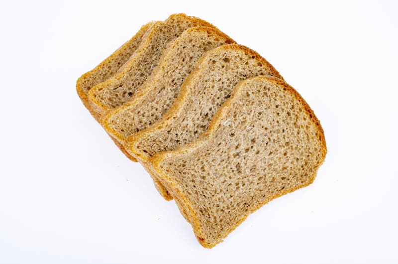 Sliced Square Shaped Protein Bread, Healthy Food. Studio Photo Stock ...