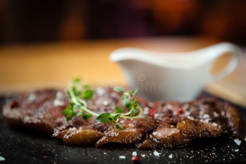 Sliced steak Picanya stock photo. Image of picanya, grilled - 90023540