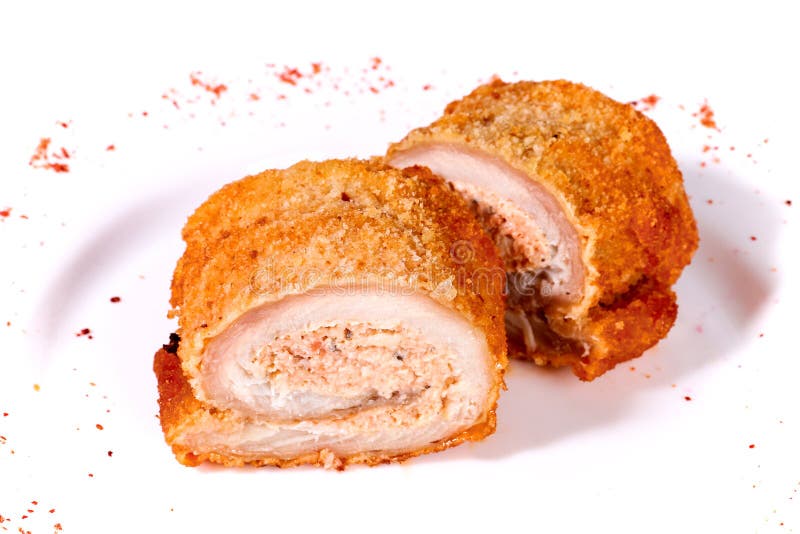 Sliced Stuffed and Rolled Meat Stock Photo - Image of food, closeup ...