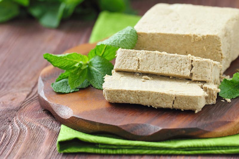 Sliced sunflower halva stock photo. Image of gourmet - 90590470
