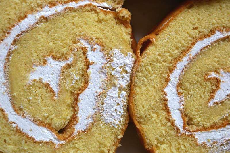 Sliced swiss roll pattern stock image. Image of tasty - 68877769