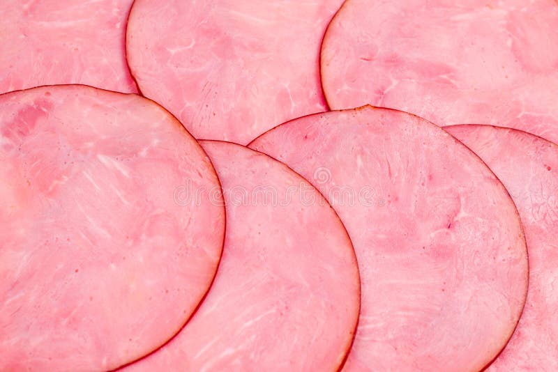 Sliced Tasty Ham Background Stock Image - Image of stack, pork: 178884501