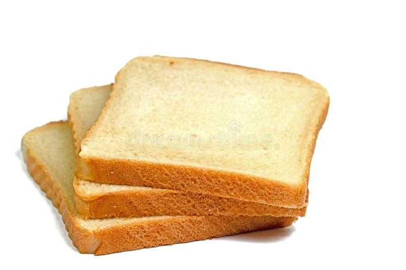 Sliced Toast Bread Against a White Background Stock Photo - Image of ...