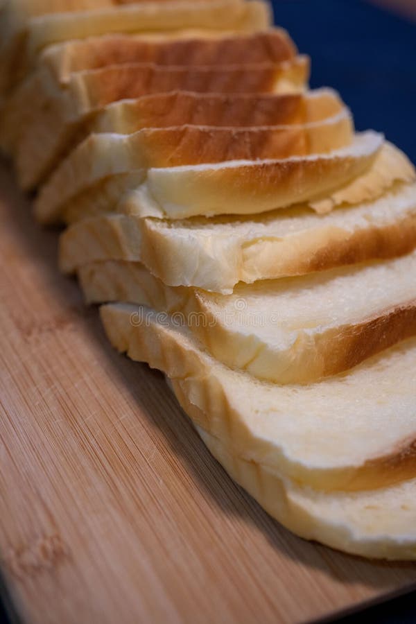 Sliced Toast on the Cutting Board. Stock Image - Image of orange, baked ...