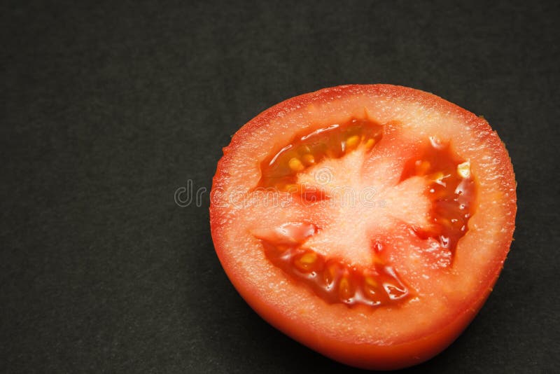 Sliced tomato stock image. Image of seeds, tomatoplant - 49641083