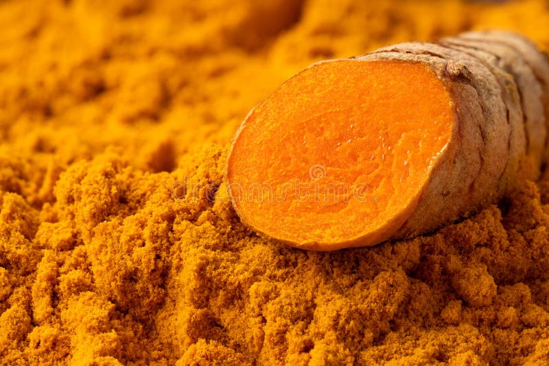 Sliced Turmeric Root on Ground Turmeric Stock Photo - Image of fresh ...