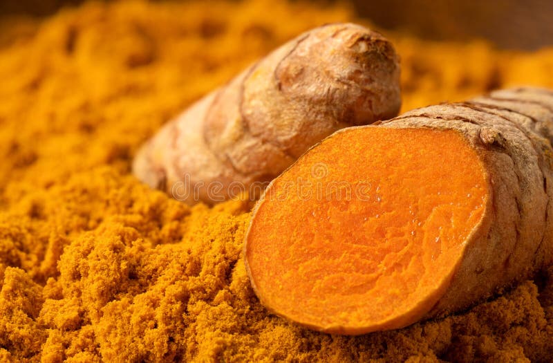 Sliced Turmeric Root on Ground Turmeric Stock Photo - Image of curry ...
