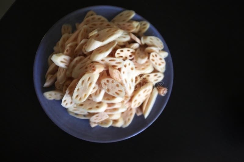 Sliced Vegetable, Lotus Root Stock Image - Image of prepared, cross ...