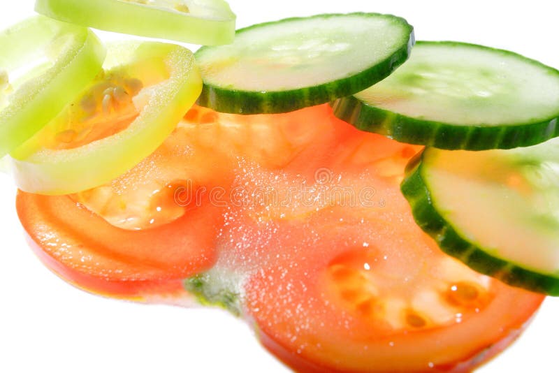 Sliced vegetables stock image. Image of tomato, pepper - 824939