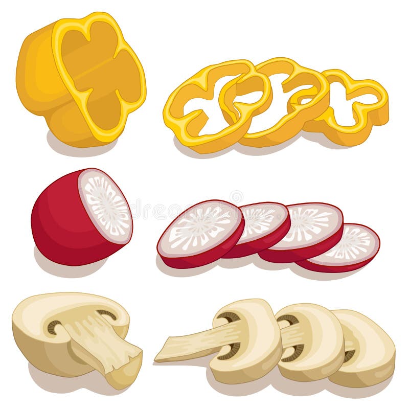 Vegetables Slice Stock Illustrations – 18,480 Vegetables Slice Stock ...