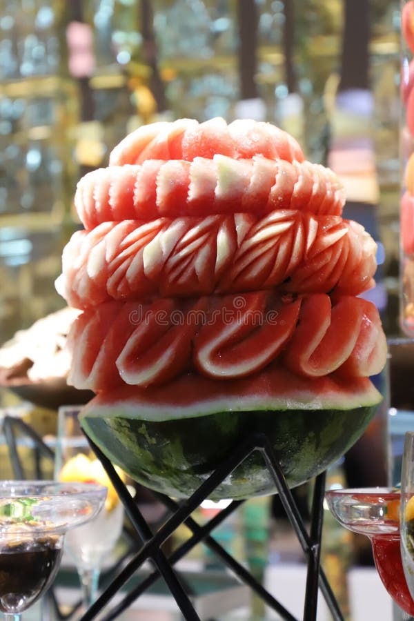 Sliced Watermelon on the Table Stock Photo - Image of tropical, italy ...