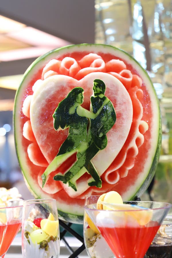 Sliced Watermelon on the Table Stock Image - Image of table, melon ...