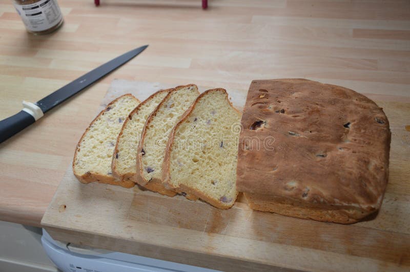Sliced White Bread, Home Cooked Bread Ready for Making Sandwiches Stock ...