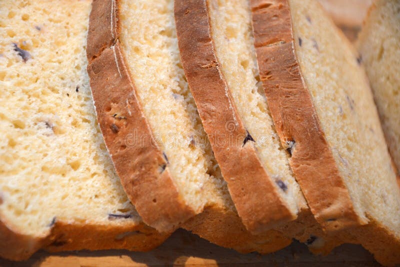 Sliced White Bread, Home Cooked Bread Ready for Making Sandwiches Stock ...