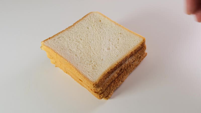 Sliced White Bread on the Table in the Bakery Close-up. Stock Footage ...