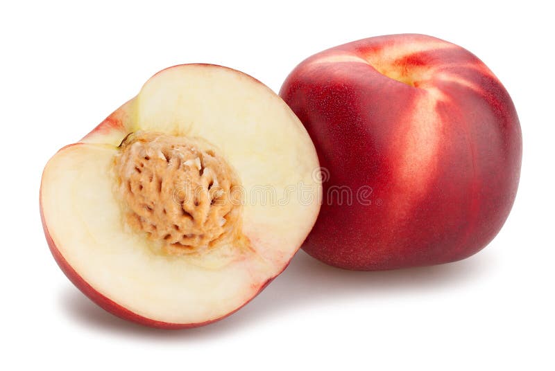 White Nectarine Path Isolated Stock Image - Image of isolated, yellow ...