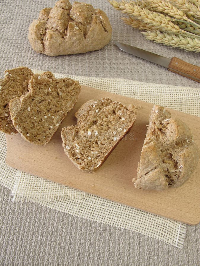 Sliced wholegrain rolls stock image. Image of slices - 58508497