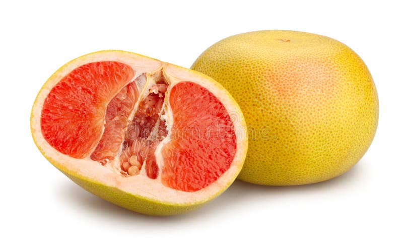 Sliced yellow grapefruit stock image. Image of path - 230456423