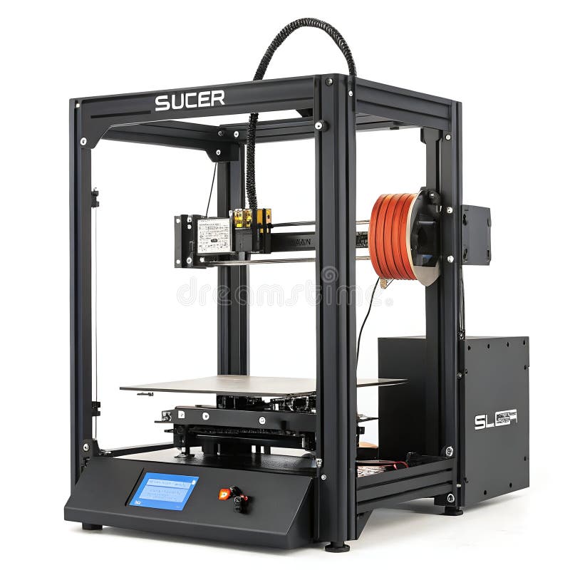 Slicer 3D Printer stock illustration. Illustration of prototyping ...