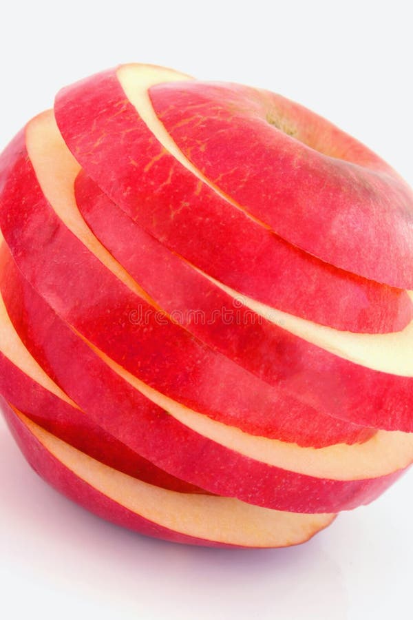 Slices of Apple. Symbol of the Dietary and Nutritional Food Stock Image ...