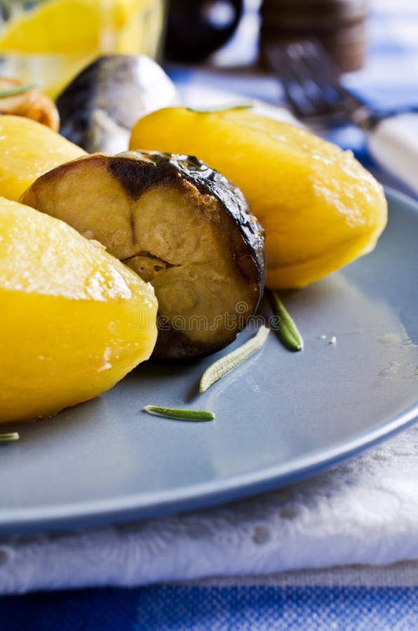 Slices of baked fish stock photo. Image of diet, grilled - 63558528