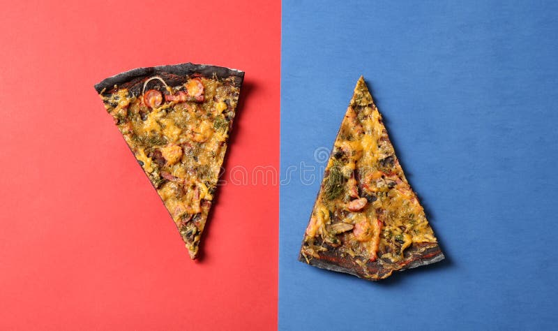 Black Pizza stock photo. Image of mollusk, herb, pizza - 13779760
