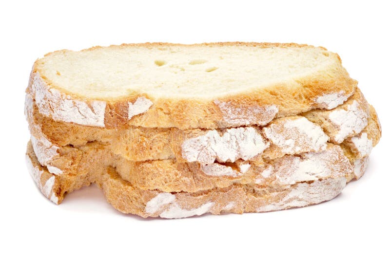 Slices of Pan De Payes, a Round Bread Typical of Catalonia, Spain Stock ...