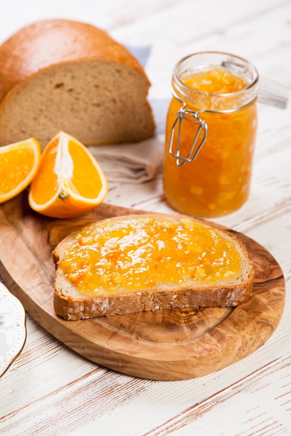 Slices of bread with jam stock photo. Image of tasty - 62393672