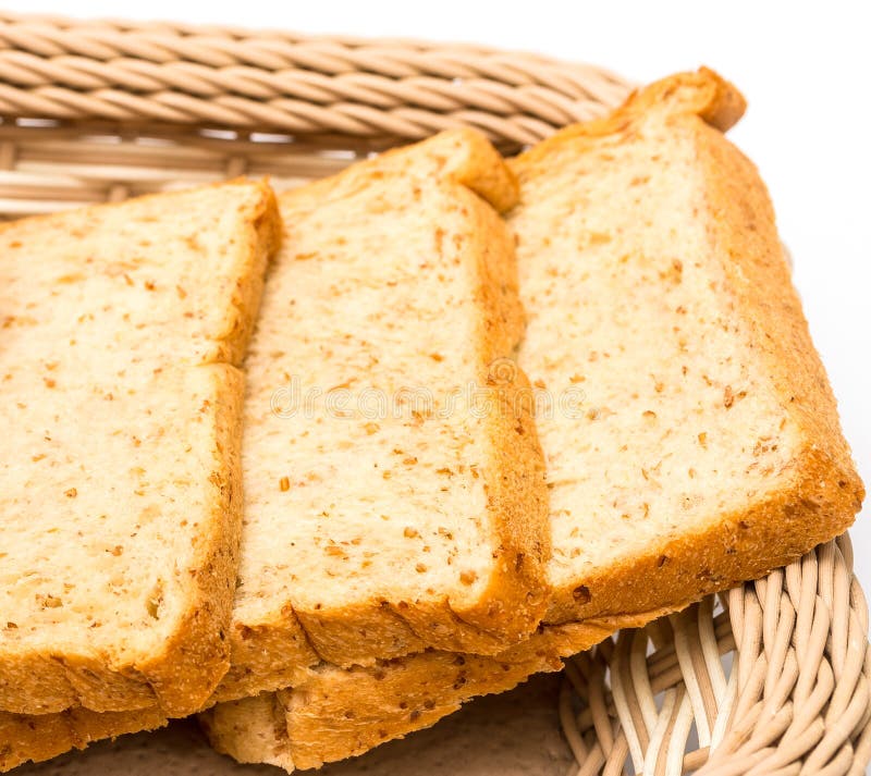 Slices of Bread Shows Morning Meal and Break Stock Photo - Image of ...