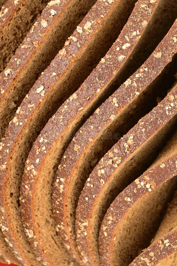 Slices of Bread Whole Grain Rye Stock Image - Image of coarse, fluffy ...