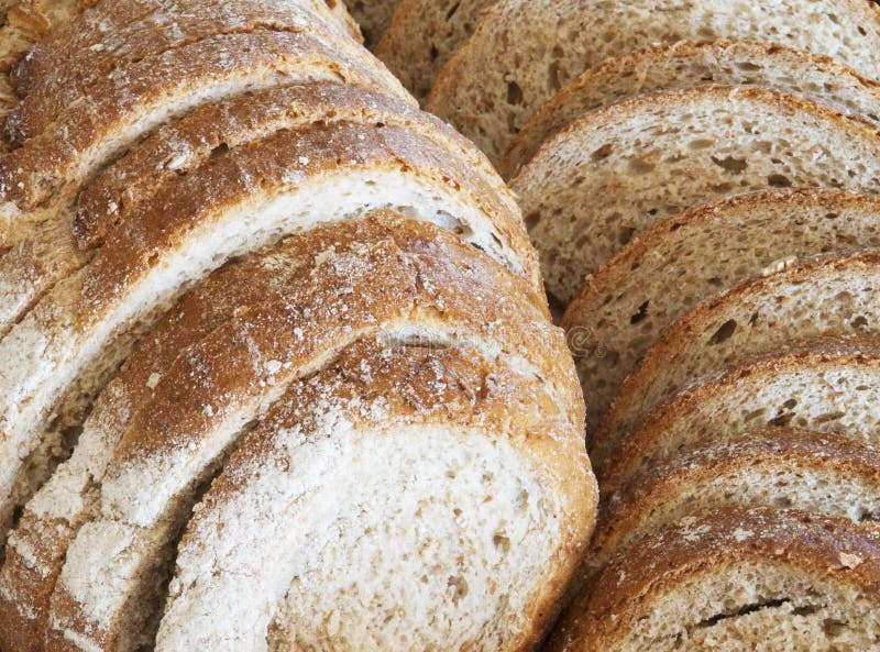 Slices of the Bulgarian Bread. Stock Image - Image of grain, natural ...