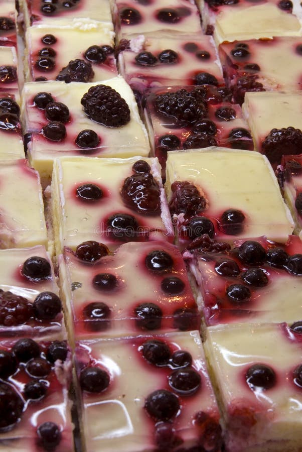 Slices of Cake with Berries Stock Image - Image of vanilla, bakery: 3195835