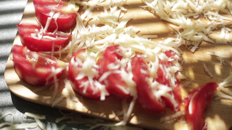 Slices of Cheddar and Colby Cheese Disappearing from a Stack on a ...