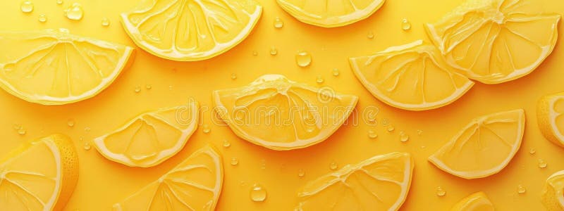 Slices of Citrus Fruit Refreshing, Lemon, Yellow Color Palette and ...
