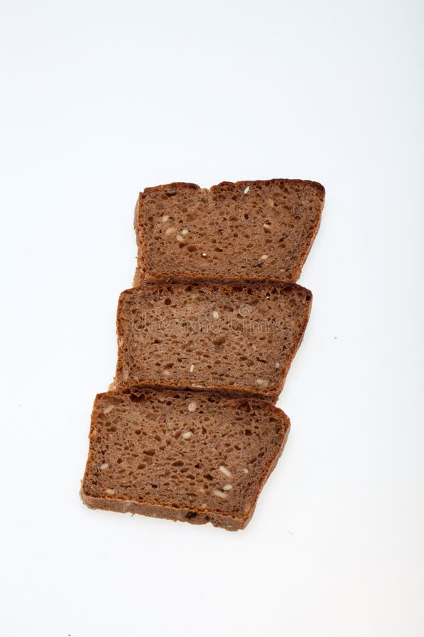 Slices of dark bread stock image. Image of appetite, loaf - 35297183
