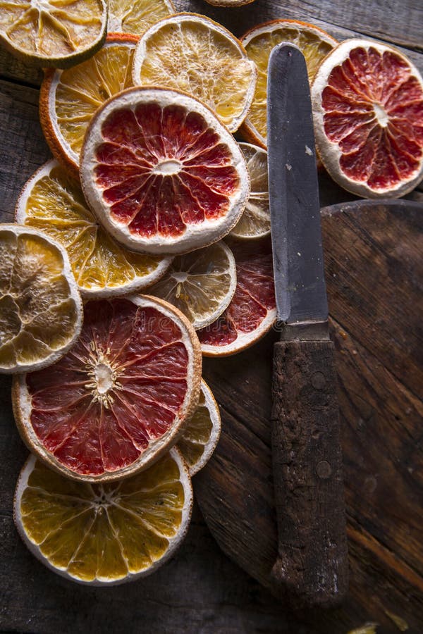 Slices of dried citrus stock image. Image of lemon, citrus - 47064399